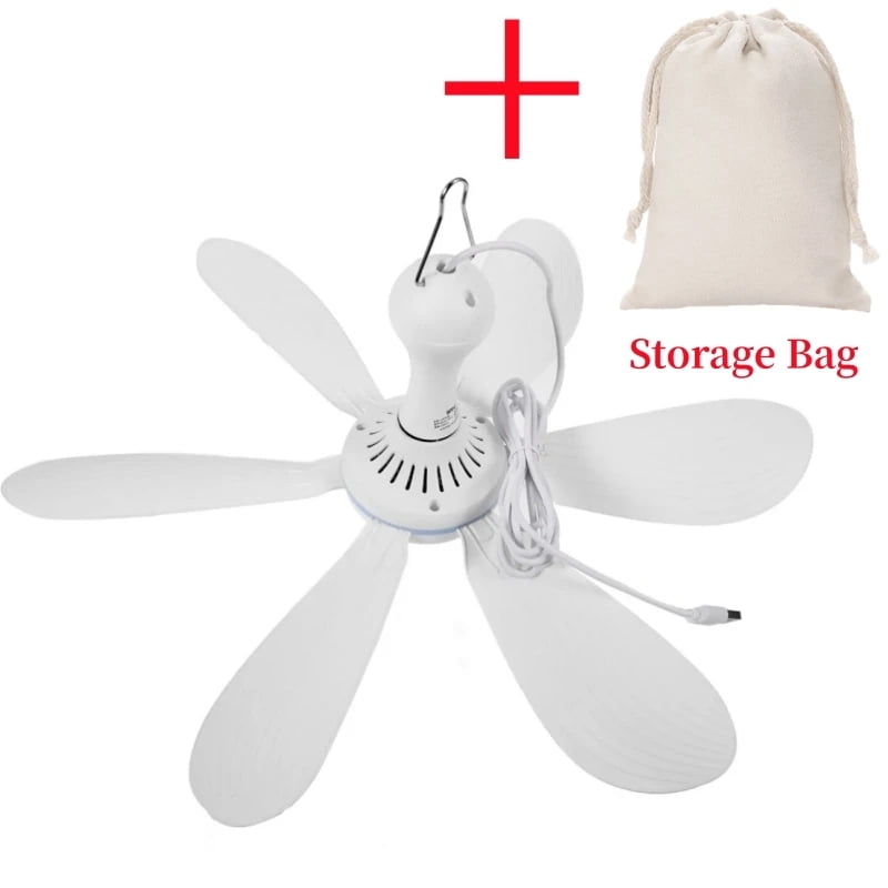Silent 6 Leaves USB Powered Ceiling Canopy Fan with Remote Control ...