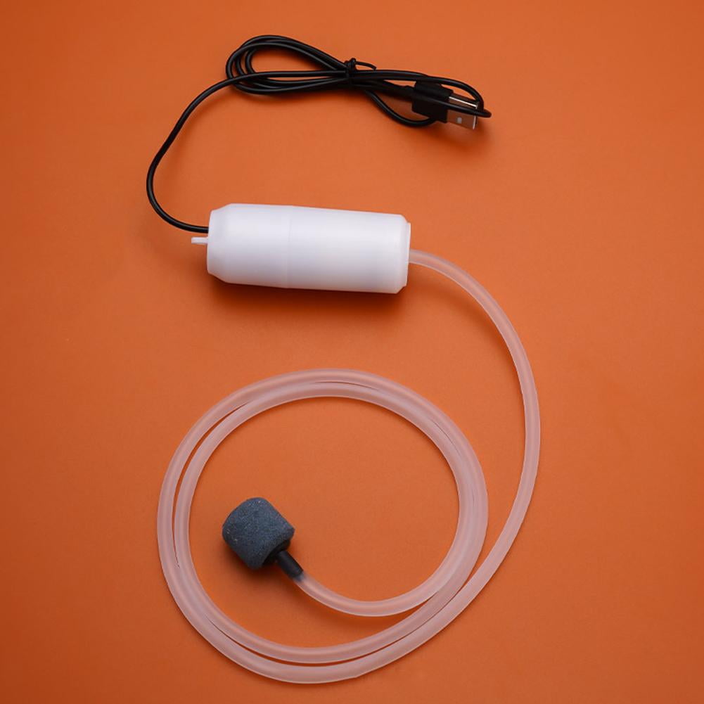 Silent Aerator Small Fish Tank Aeration Pump Mini USB E7V9 - Walmart.com