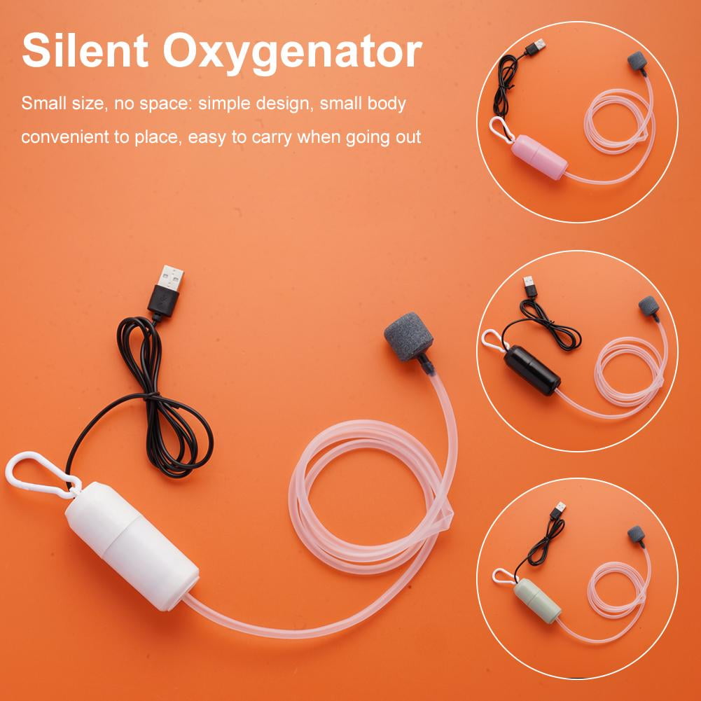 Silent Aerator Small Fish Tank Aeration Pump Mini USB USD - Walmart.com