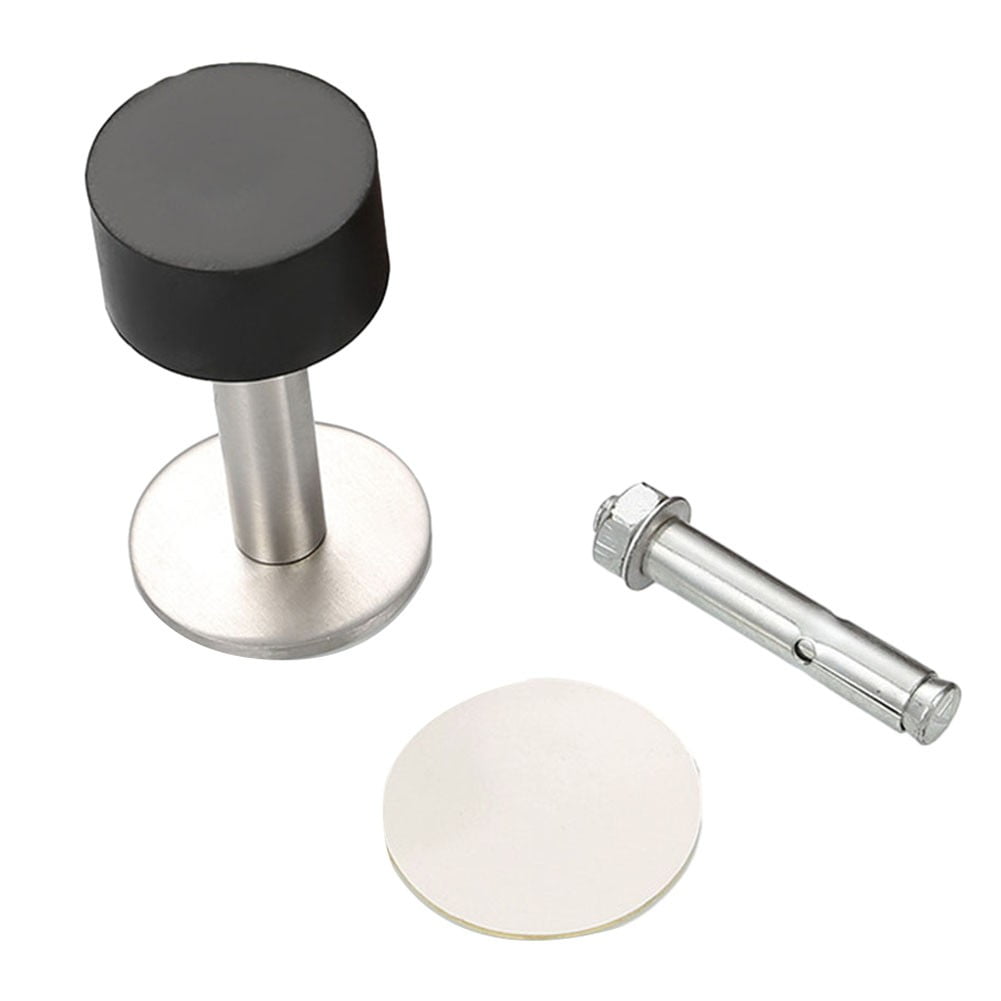Silent Anti-Collision Door Stopper with Rubber Head for Wall Protection ...