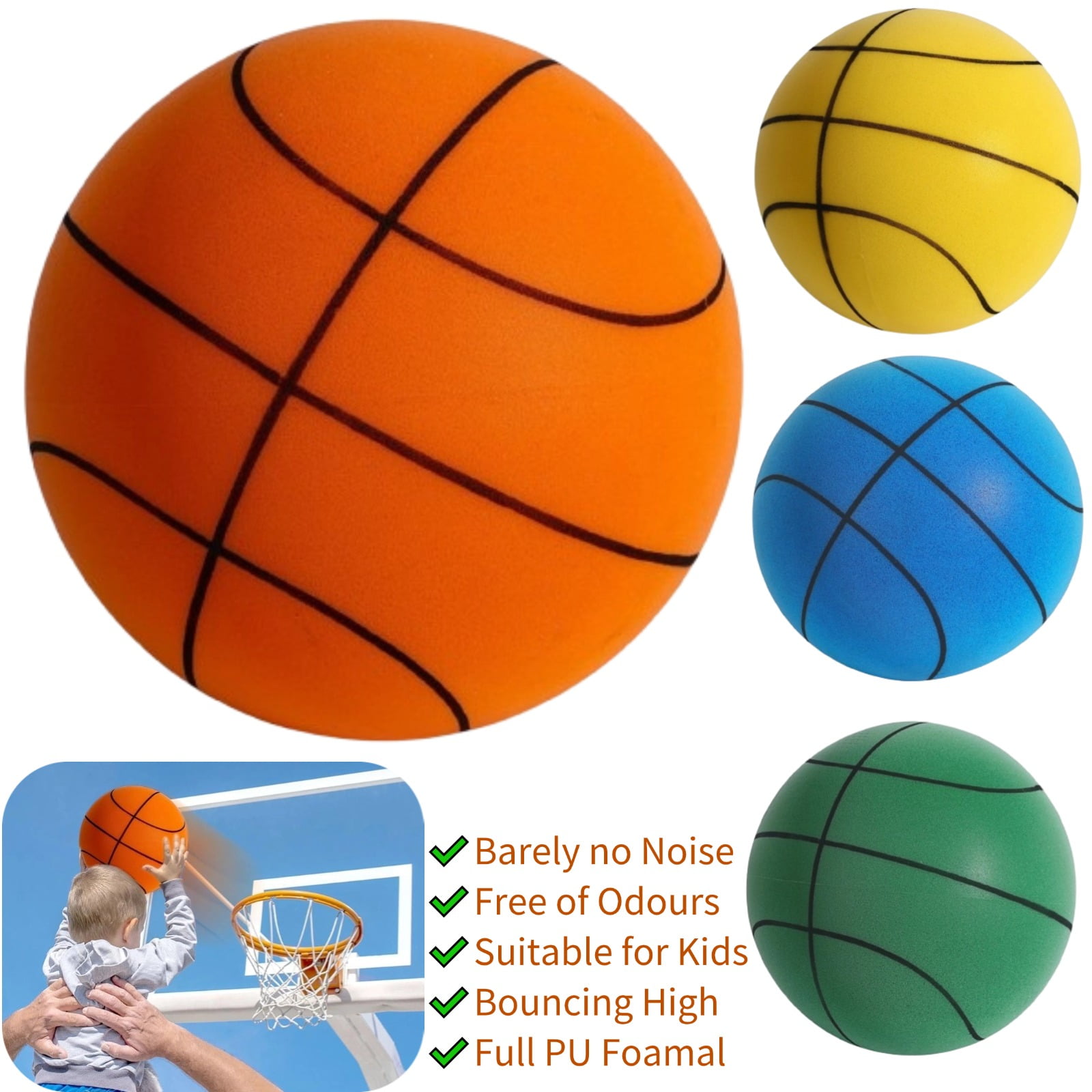 Silent Basketball, 2025 New Silent Basketball Dribbling Indoor Foam ...