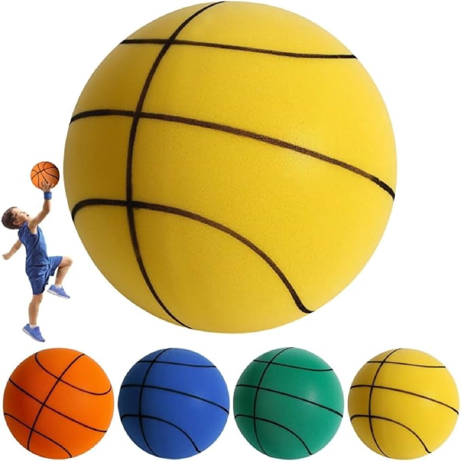 Silent Basketball,8.27 Inch Quiet Basketball, SupbesselSilent ...