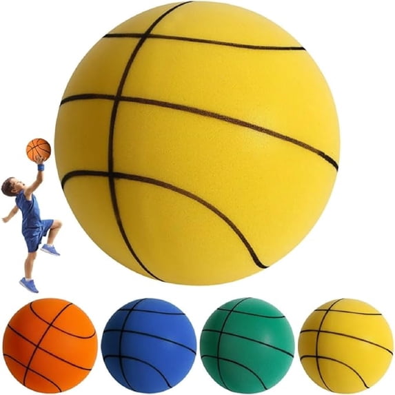 Silent Basketball,9.43 Inch Indoor Silent Basketball for Quiet ...
