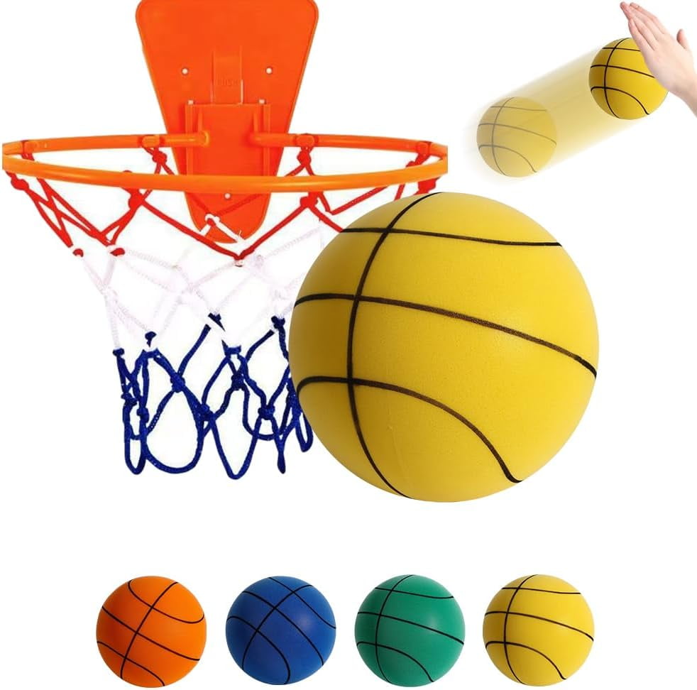 Silent Basketball with Basketball Hoop, 2024 Silent Basketball ...