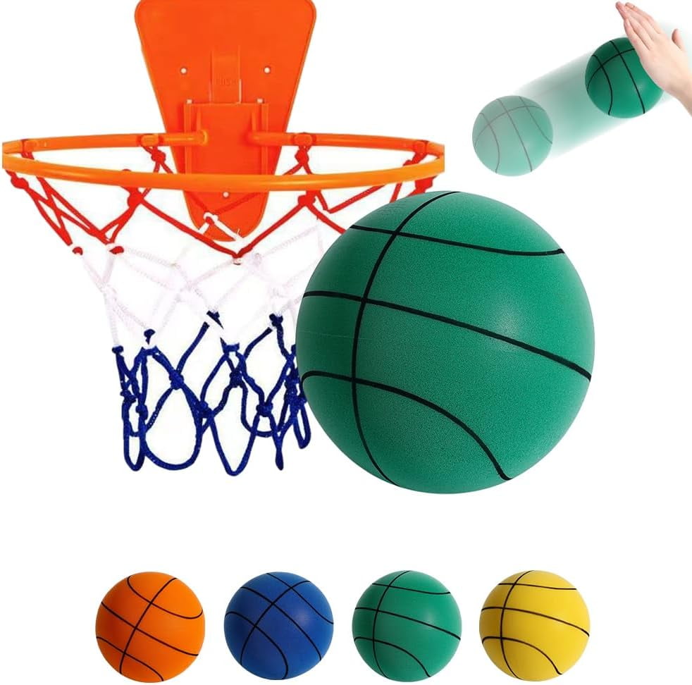 Silent Basketball with Basketball Hoop, 2024 Silent Basketball ...