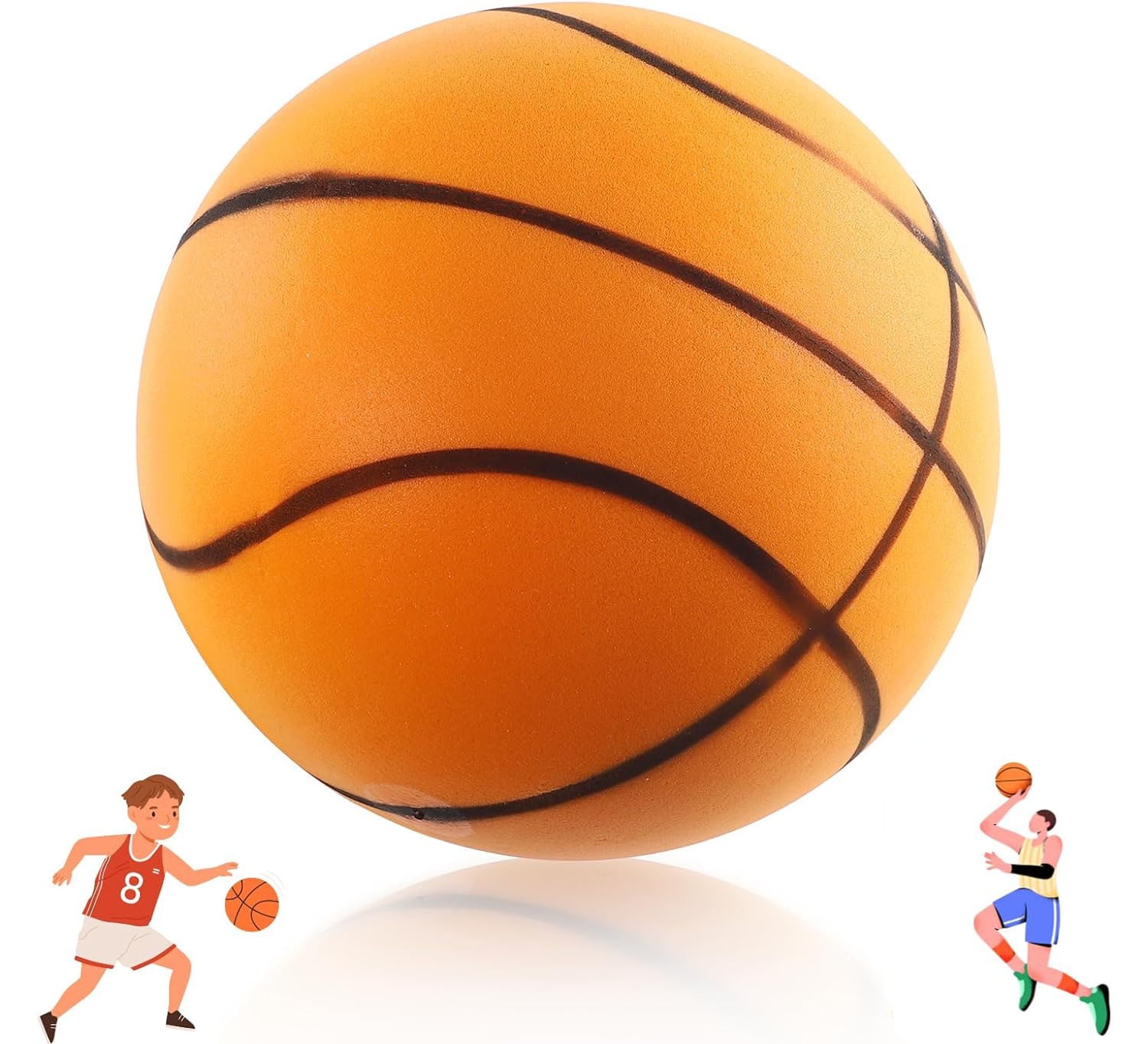 Silent Basketball -Bexikou Sponge Mute Basketball, Foam Sports Ball ...