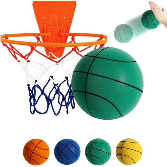 Silent Basketball with Basketball Hoop, 2024 Silent Basketball ...