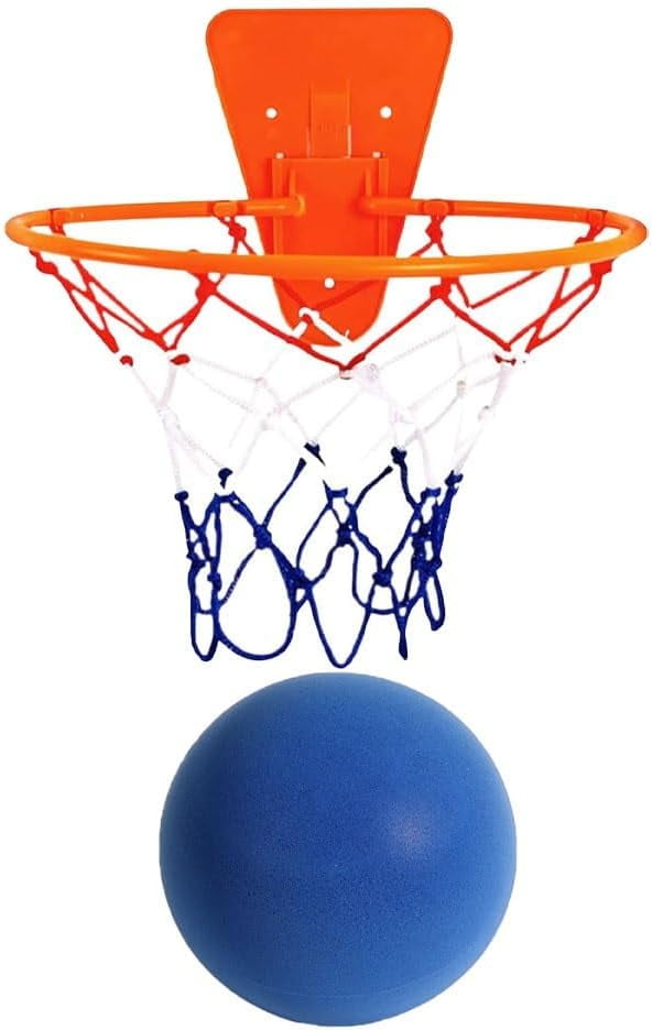 Silent Basketball and Hoop Set, 2 Counts/Set Including 1 Count Indoor ...