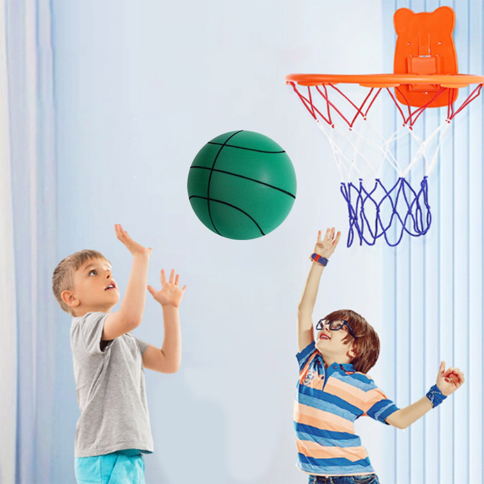 Silent Basketball Set Indoor Basketball Hoop For Kids And Toddlers ...