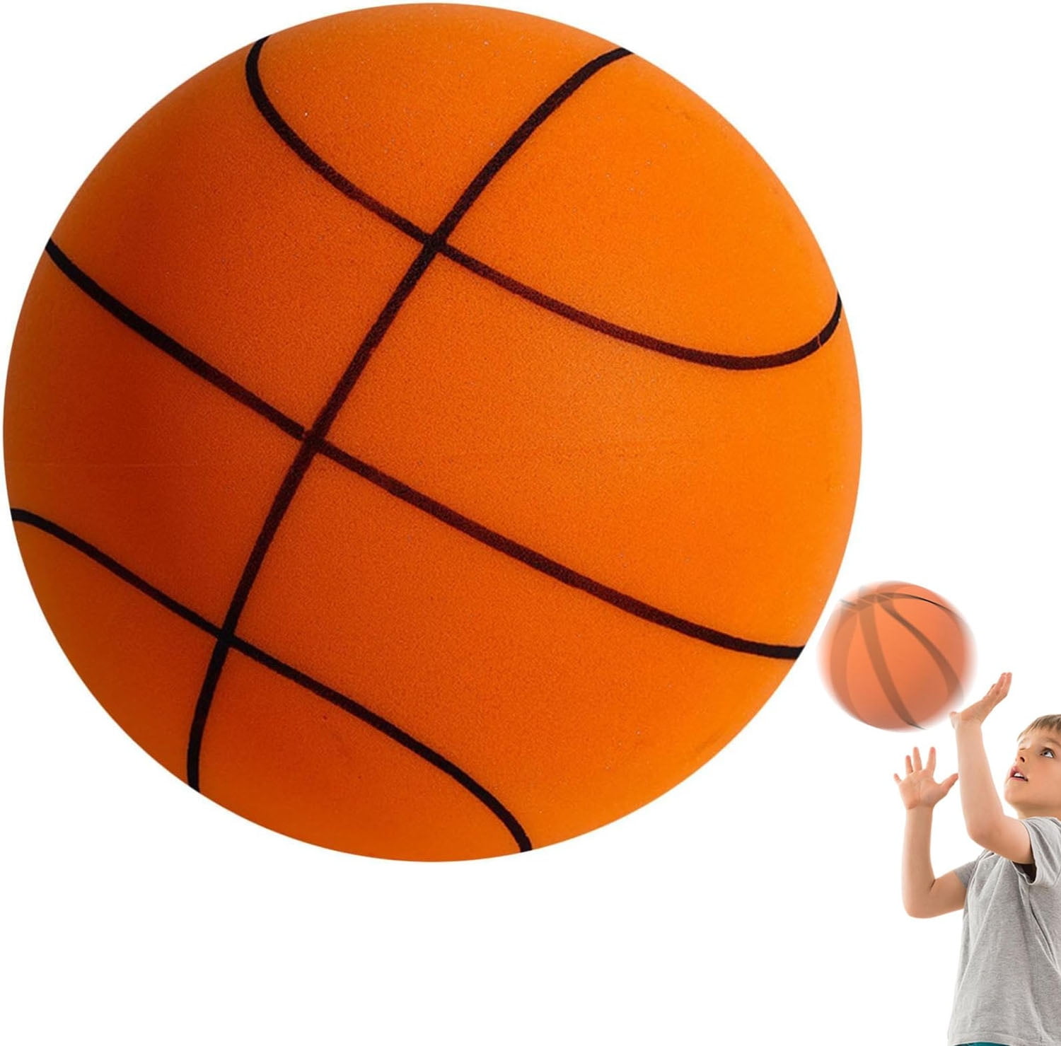 Silent Basketball Training Foam Ball - High-Density, Low Noise for ...