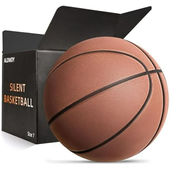 Silent Basketball Size 7 (29.5") – Grooved Airless Indoor Basketball ...