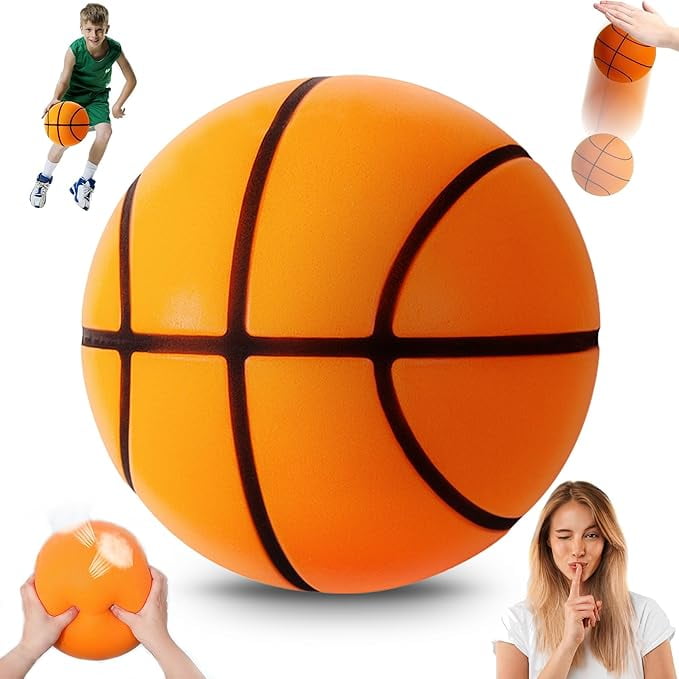 Silent Basketball- Soft Foam Indoor Basketball Size 3 (7 inches ...