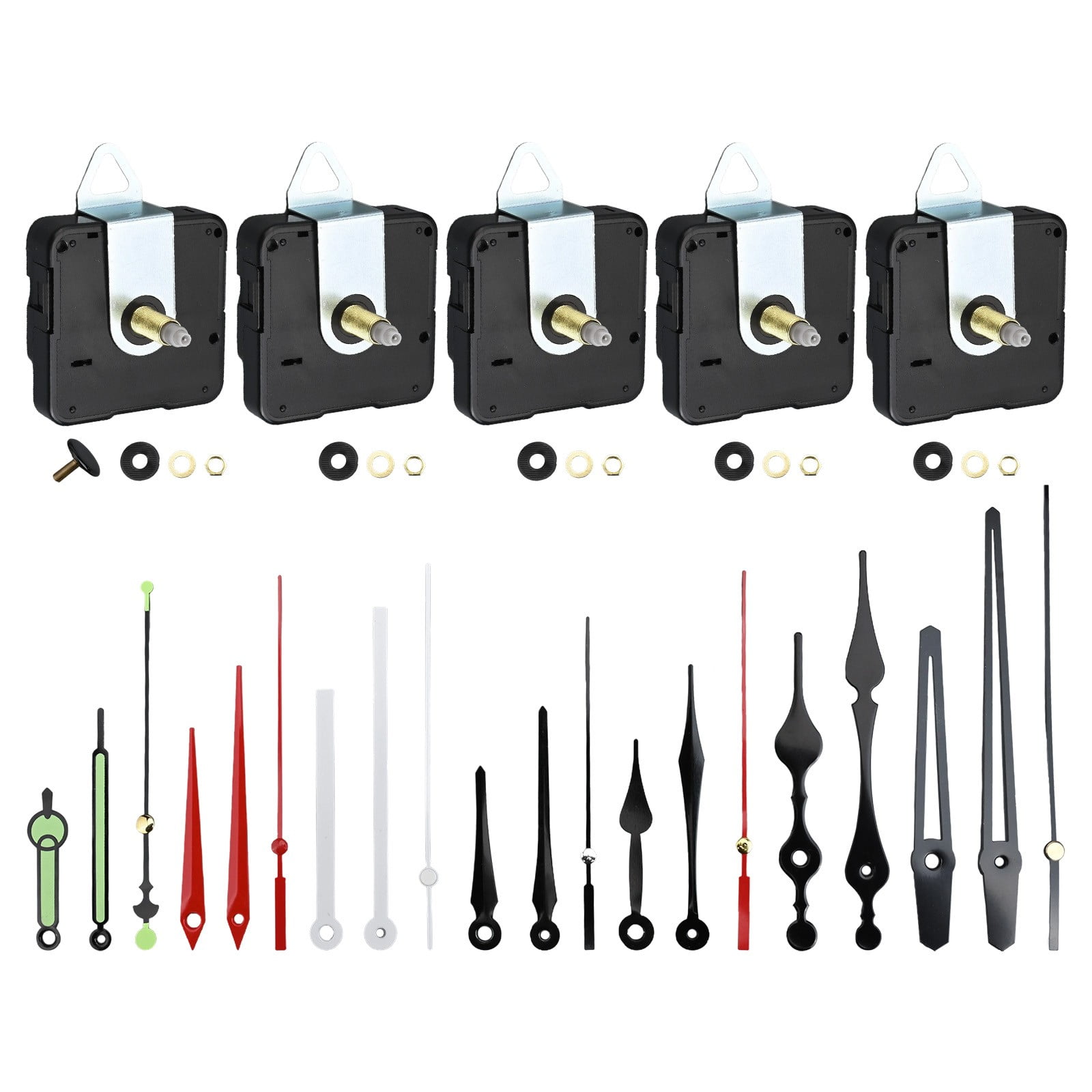 Silent DIY Multiple PCS Sweep Second Wall Clock Movement Metal Pointer ...