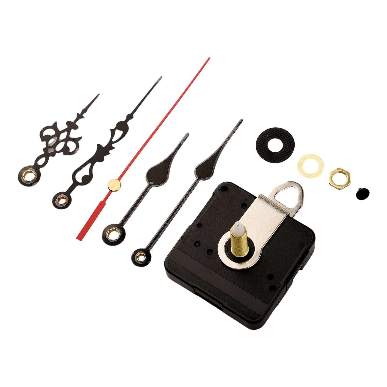 Silent DIY Sweep Second Wall Clock Movement 2PCS Metal Pointer Sets ...