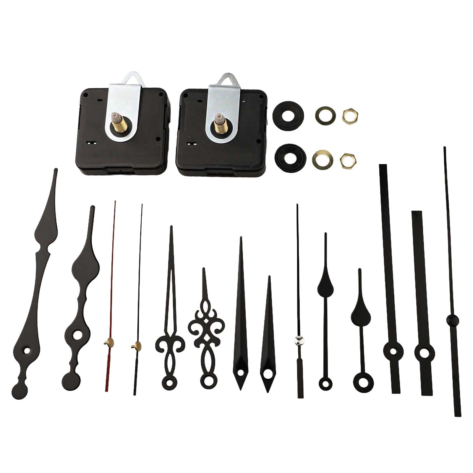 Silent DIY Wall Clock Movement Set with 2 Mechanisms and 5 Metal ...