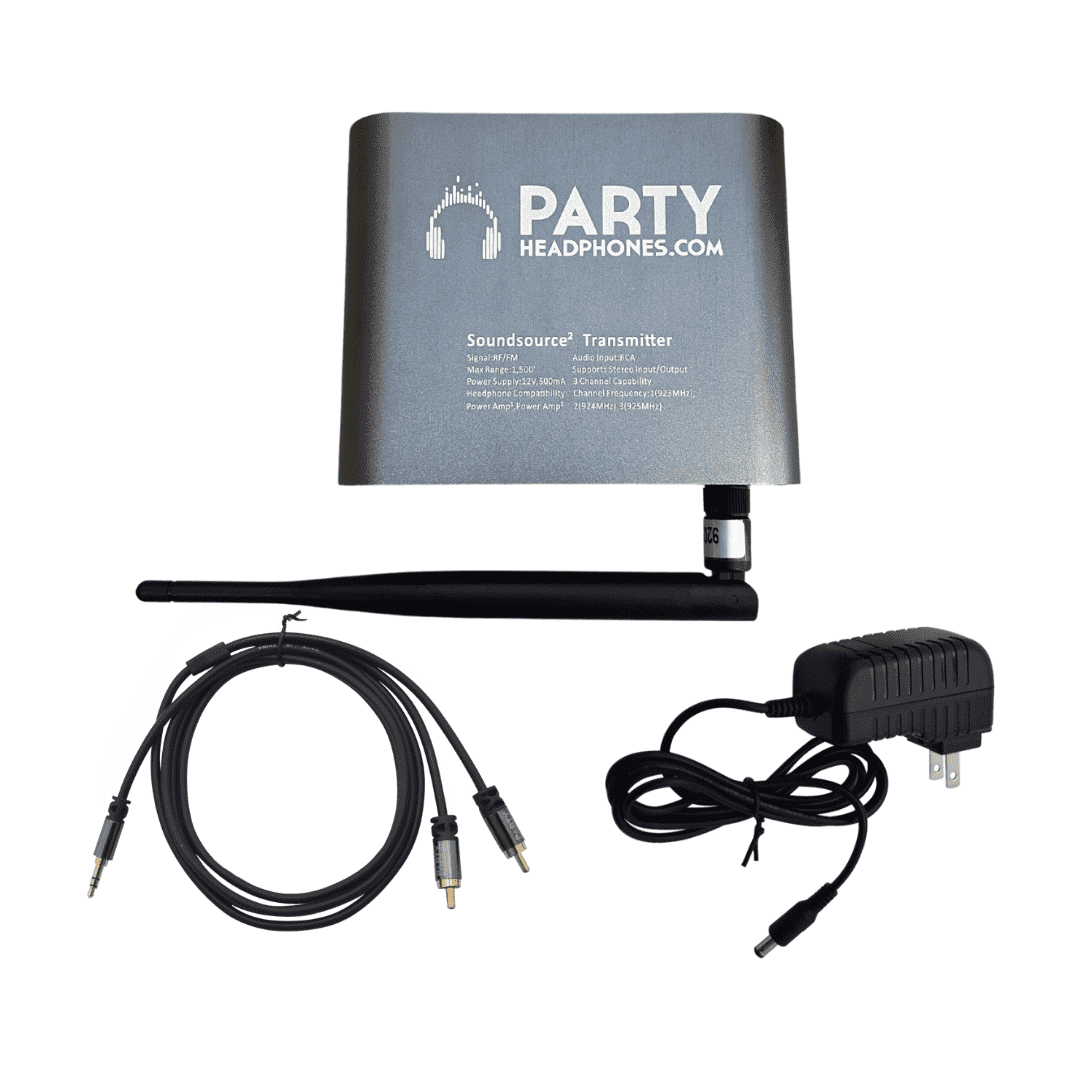 Silent Disco Transmitter | Party Headphones | 1500 ft. range | AC ...