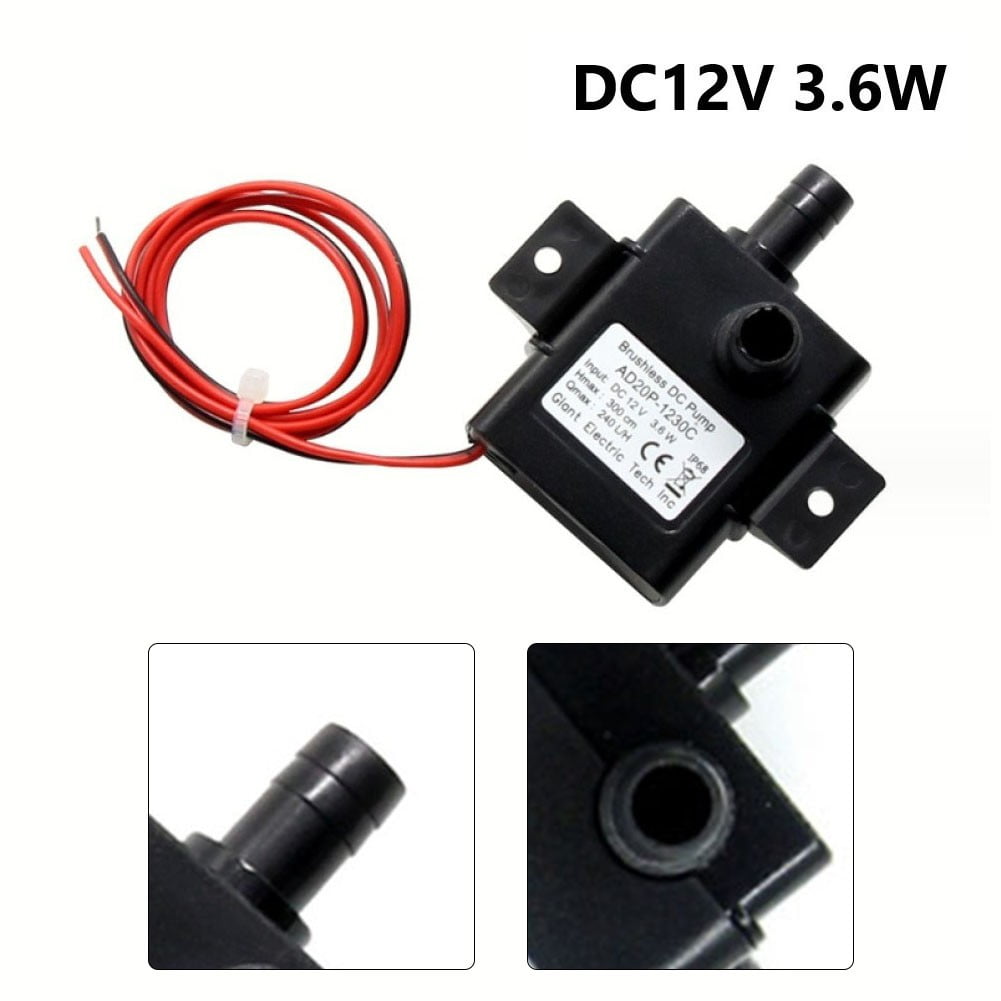 Silent Fish Tank Pump Brushless Swimming Pool Submersible 3.6W DC 12V ...