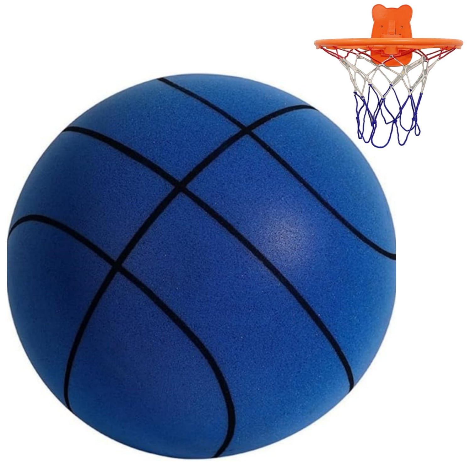 Silent Foam Basketball with Basketball Hoop,2025 New Silent Basketball ...
