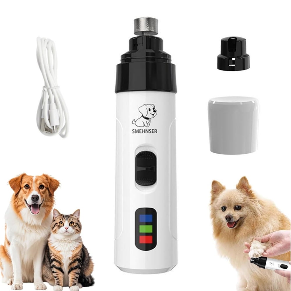 Silent Groom Pro Nail Grinder, 2025 New Dog Nail Trimmer, Rechargeable ...
