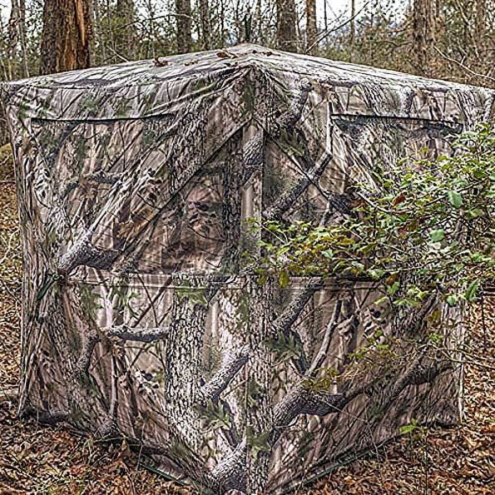 Silent Ground Hub Hunting Blind Ranger 3000 Premium - 6 Large Windows ...