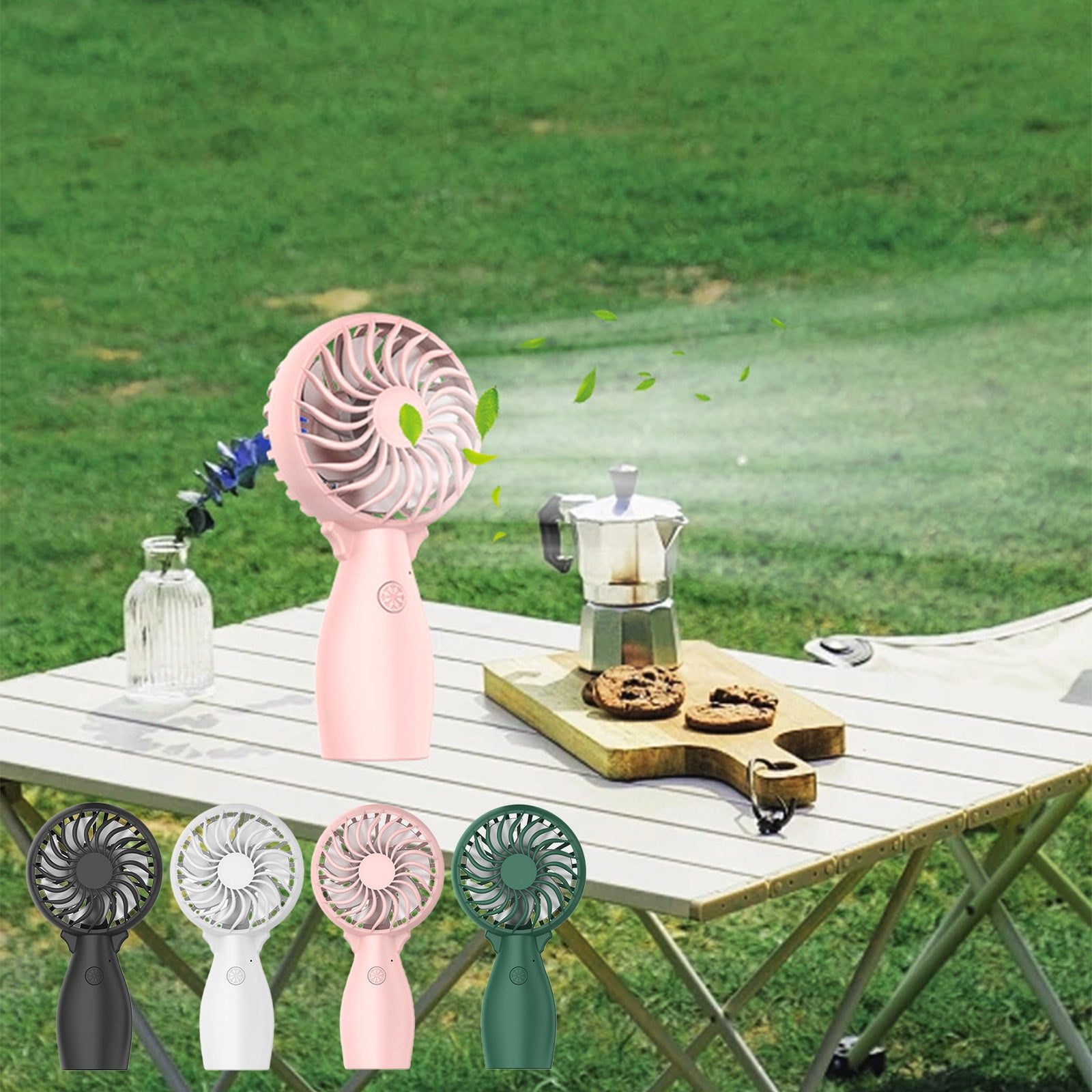 Silent Handheld Fan, Powerful Portable Air Conditioner, 10-Speed ...