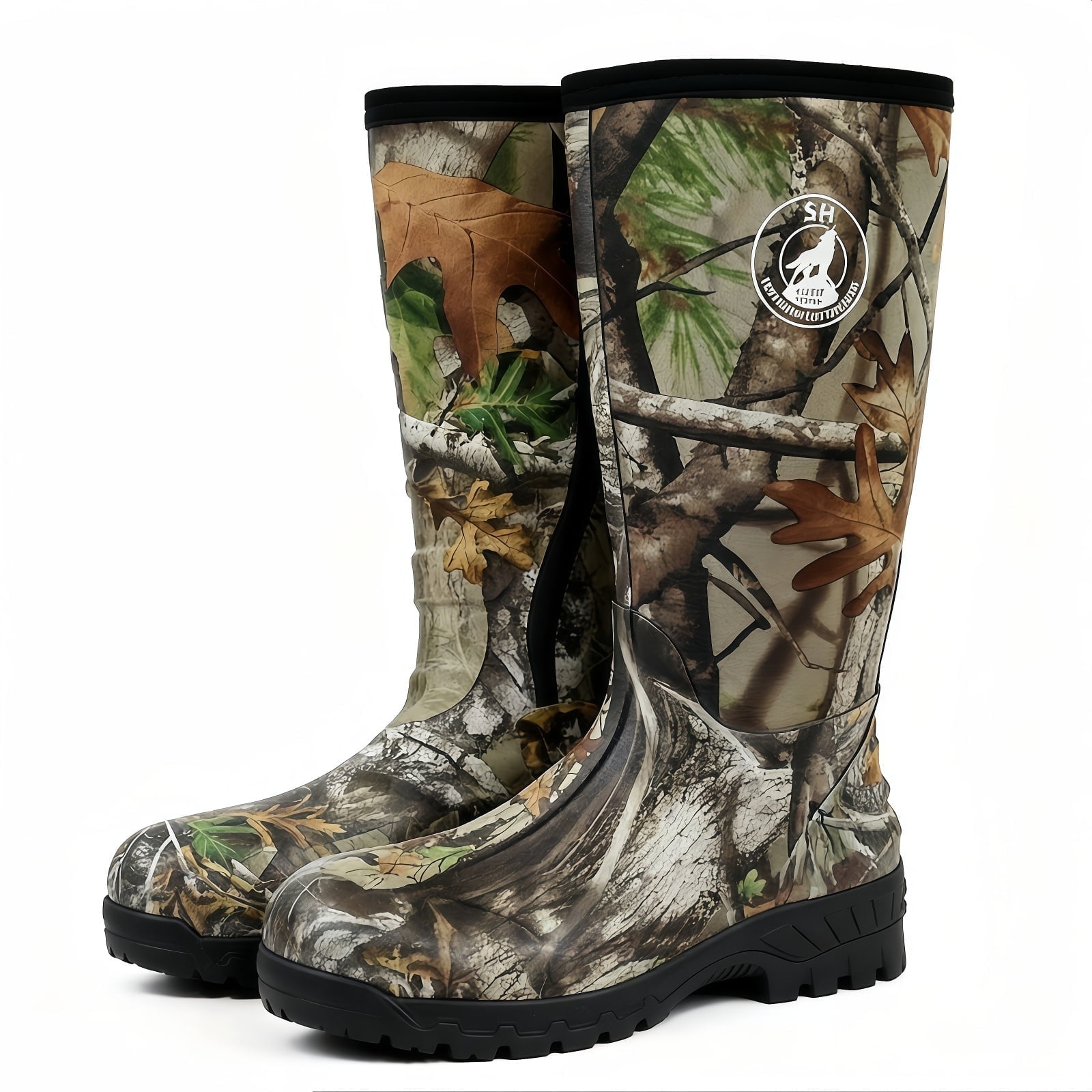 Silent_Hunter Men's Hunting Boots, Odor-Control Lining, 600g Warmth ...
