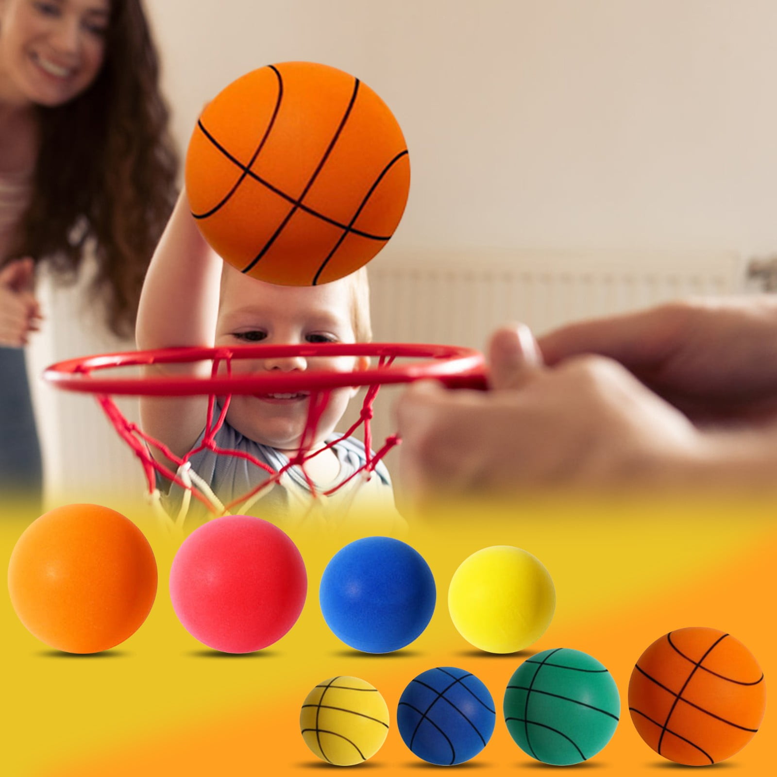 Silent Indoor Basketball,Quiet Foam Basketball Indoor,Foam Indoor ...