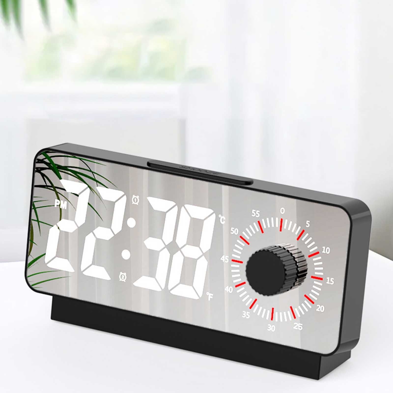 Silent LED Display Alarm Clock | Countdown Timer | Temperature Monitor ...