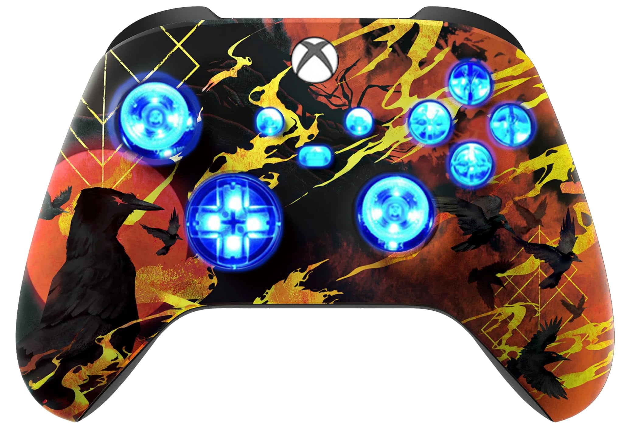 Silent Modz Custom Modded Controller 7 LED Colors Trigger Stopper w/Pro ...