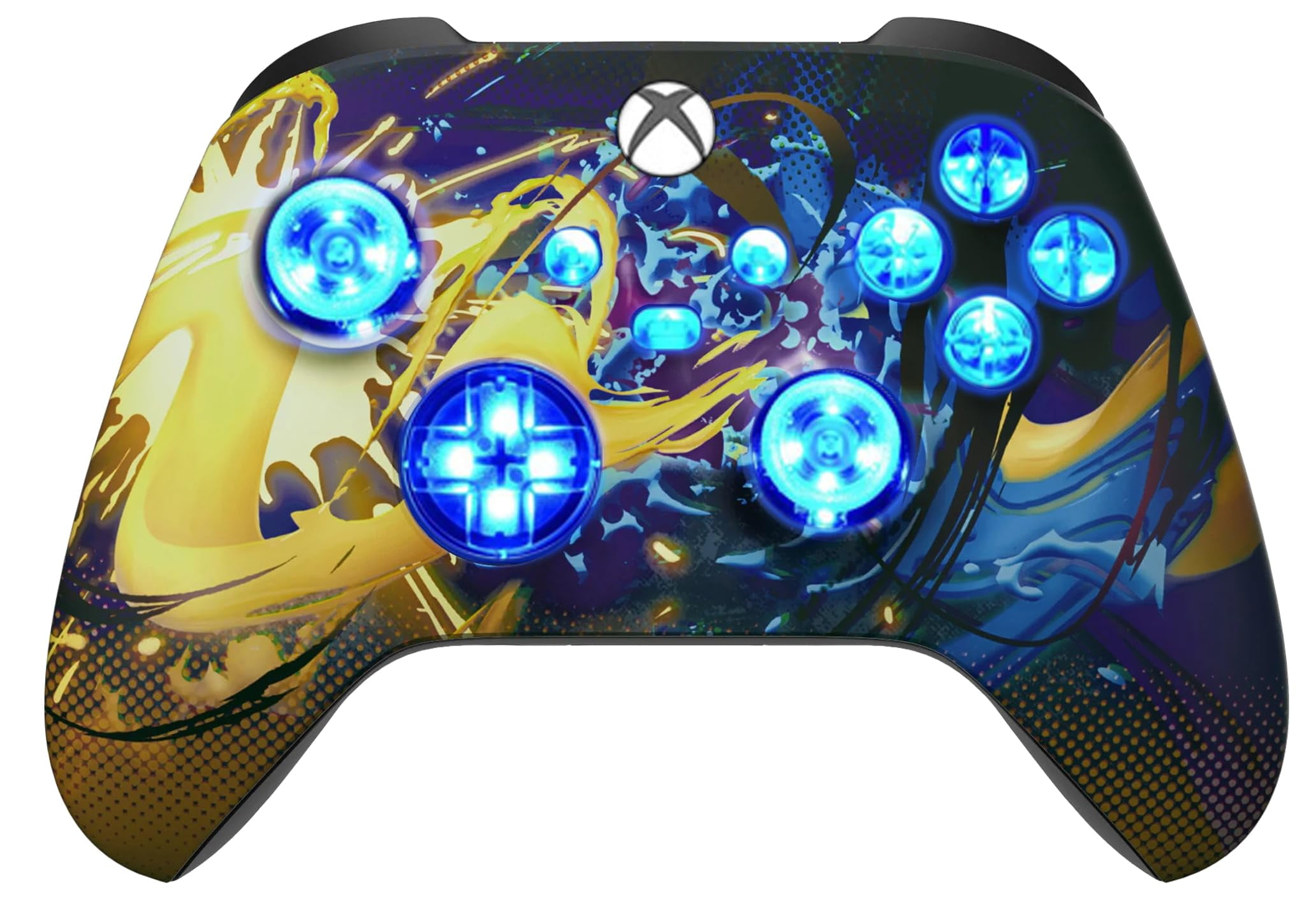 Silent Modz Custom Modded Controller 7 LED Colors Trigger Stopper w/Pro ...