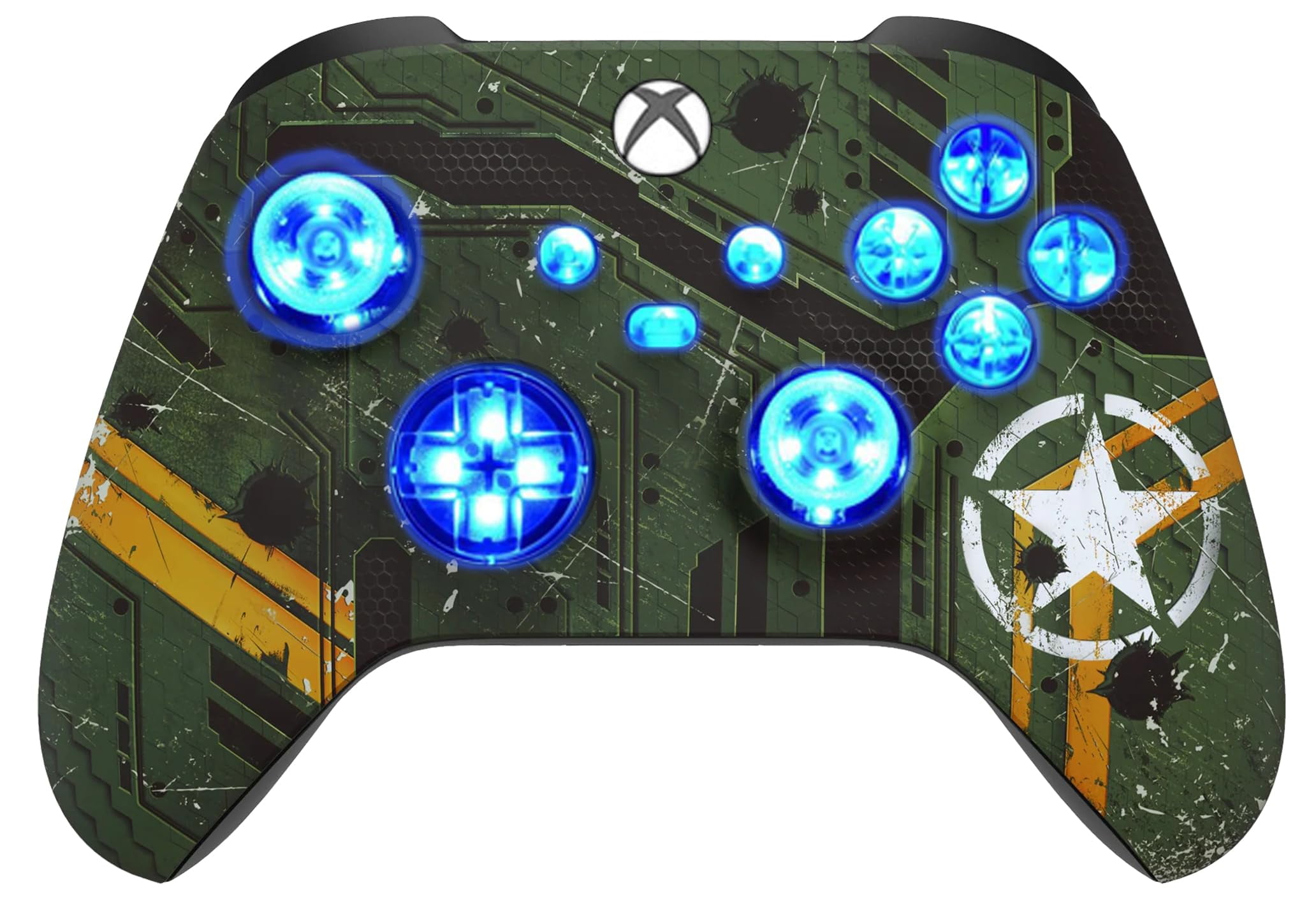 Silent Modz Custom Modded Controller 7 LED Colors Trigger Stopper w/Pro ...