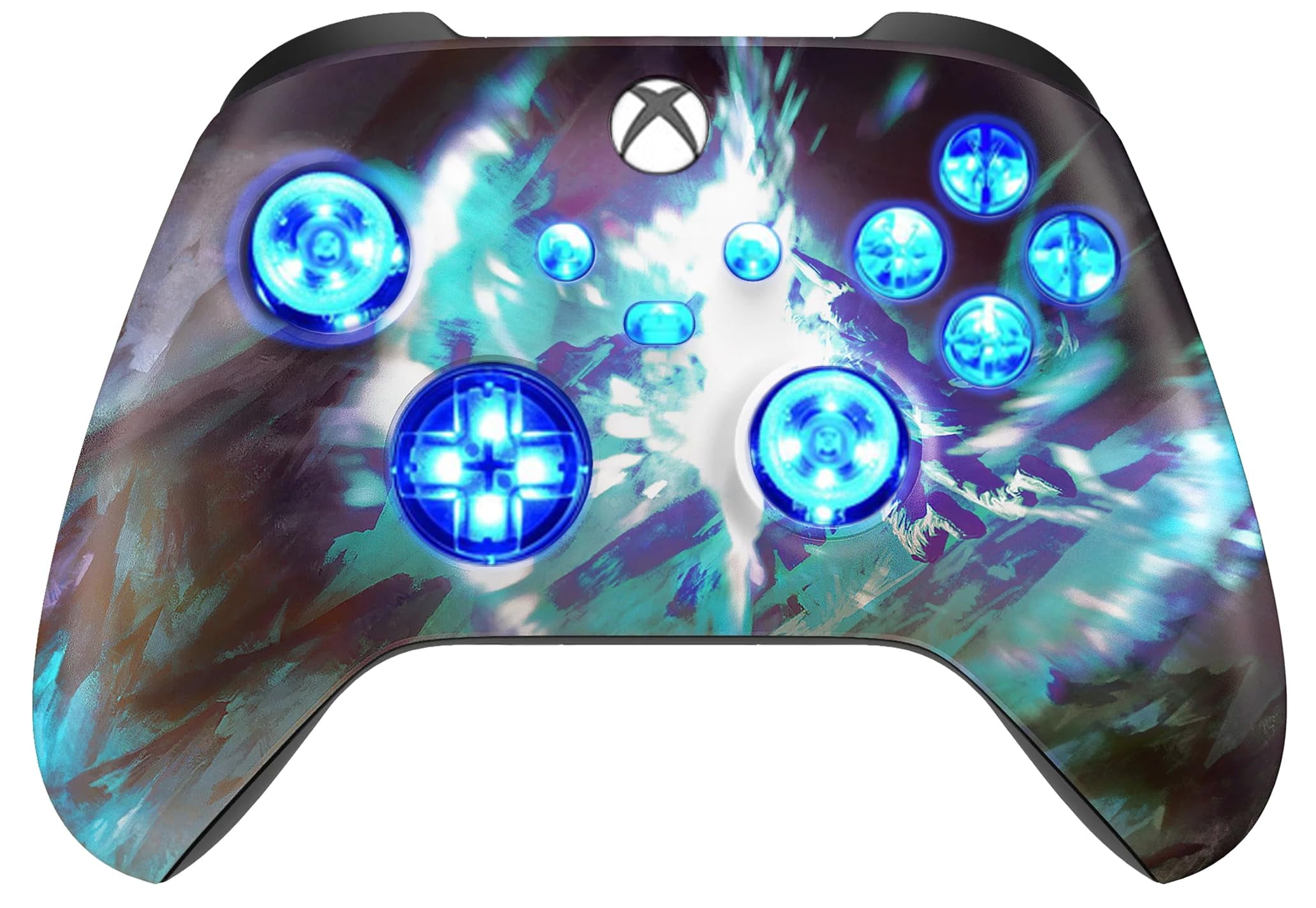 Silent Modz Custom Modded Controller 7 LED Colors Trigger Stopper w/Pro ...