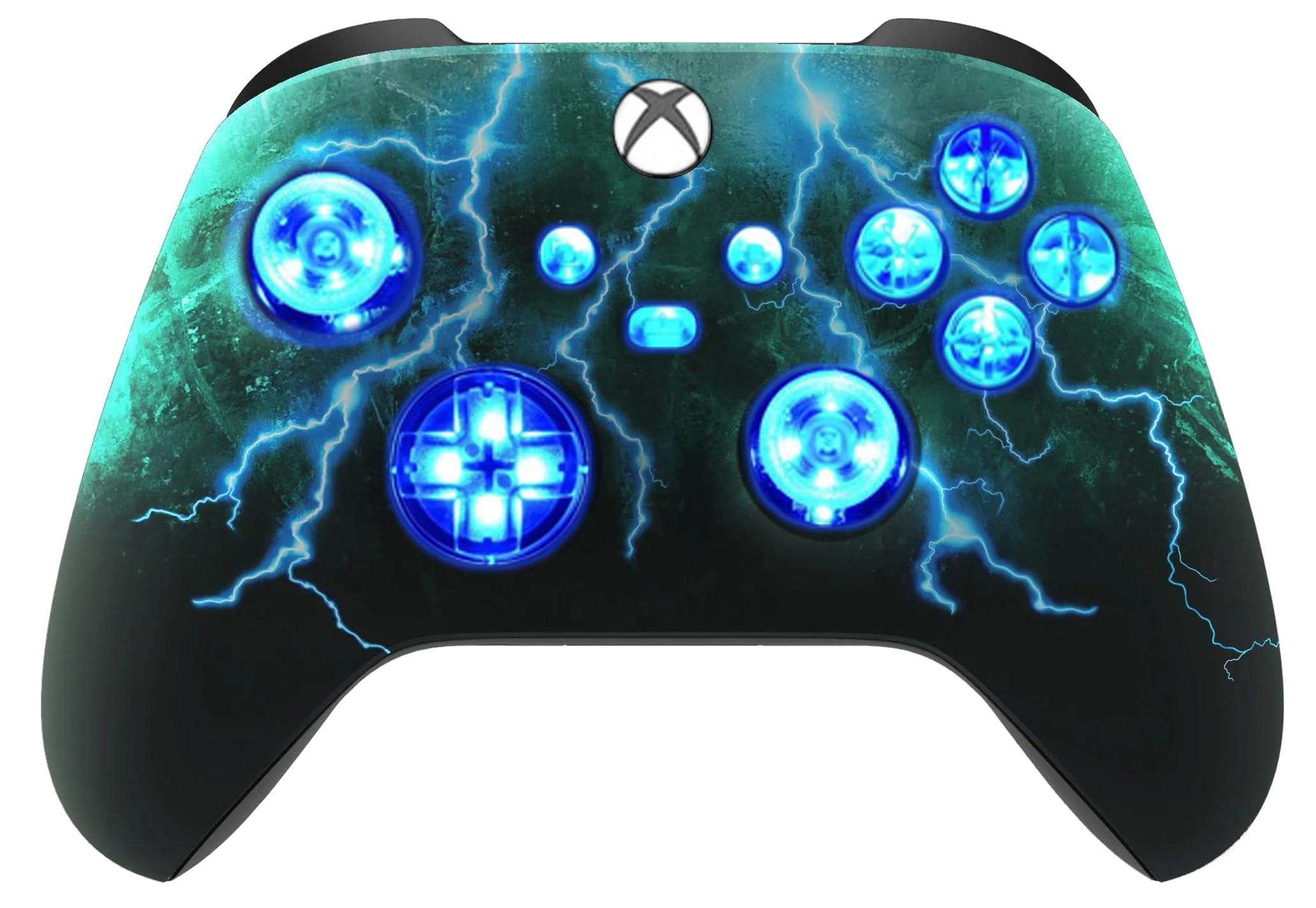 Silent Modz Custom Modded Controller 7 LED Colors Trigger Stopper w/Pro ...