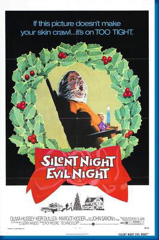 Silent Night Evil Night Movie Poster Art Poster 24x36 Unframed, Age ...