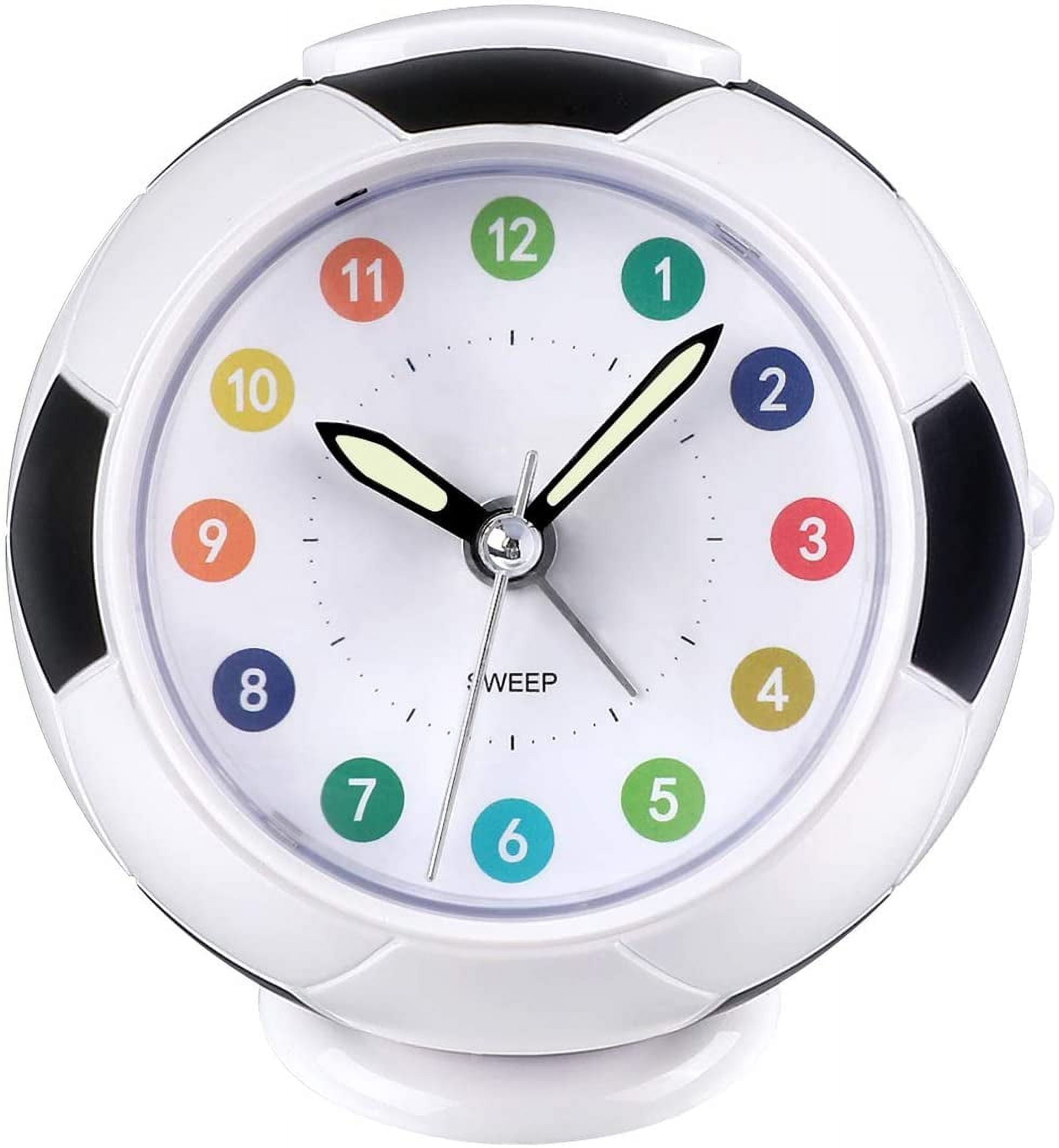 Silent Non-Ticking Quartz Movement Alarm Clock, Time Teaching Clock ...