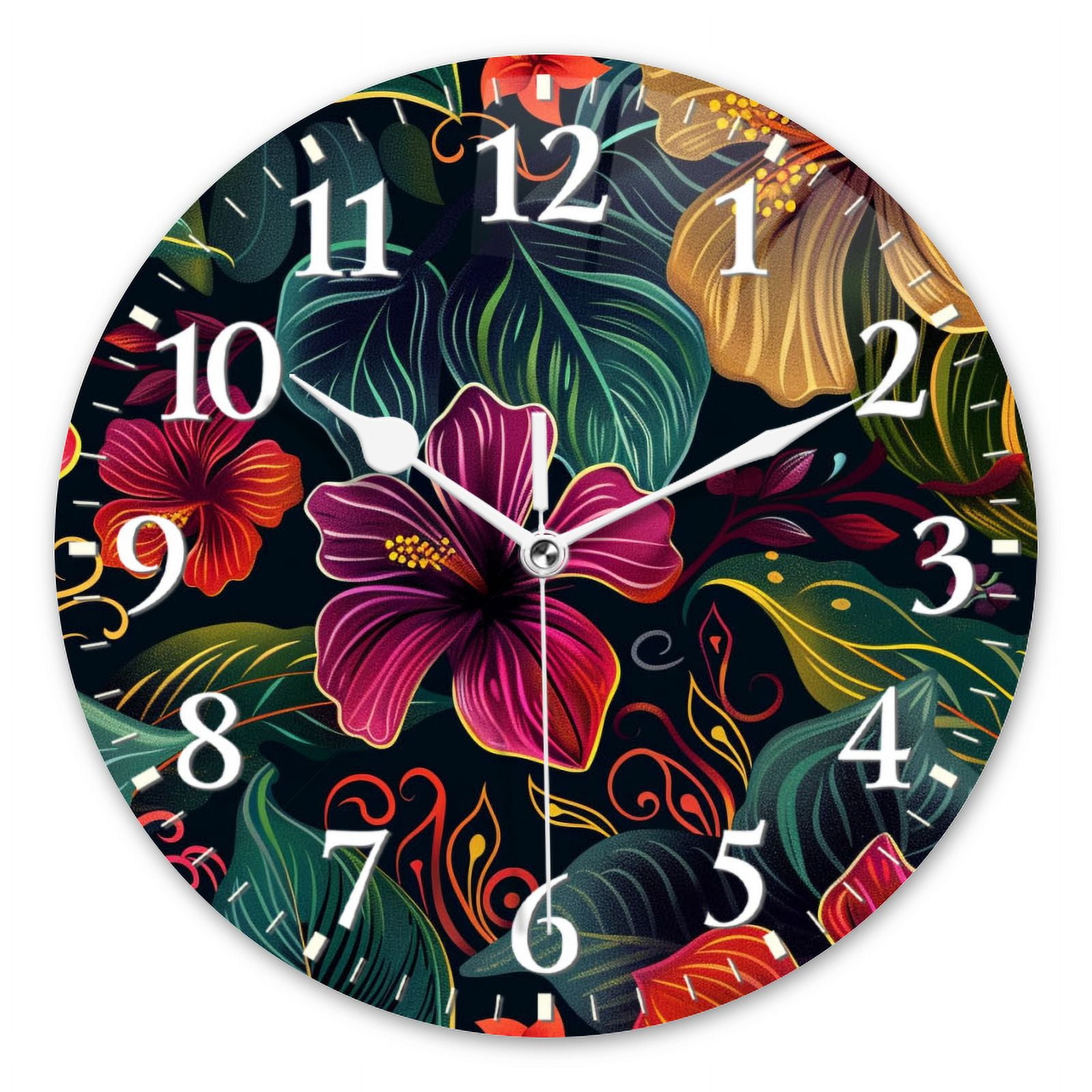 Silent Non-Ticking Wall Clock Quartz,Modern Round Clocks Decor for ...