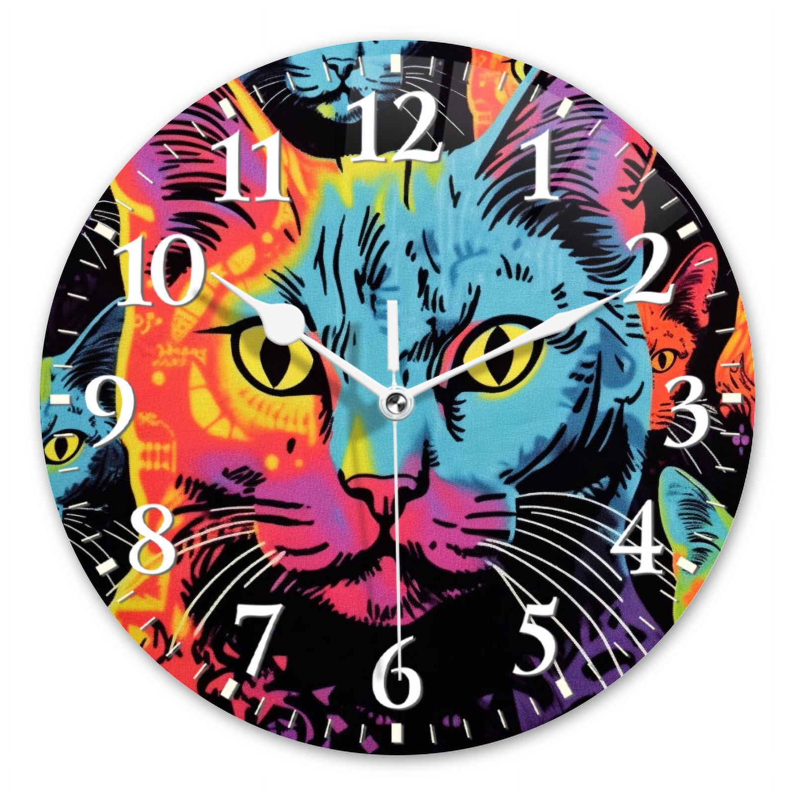 Silent Non-Ticking Wall Clock Quartz,Modern Round Clocks Decor for ...