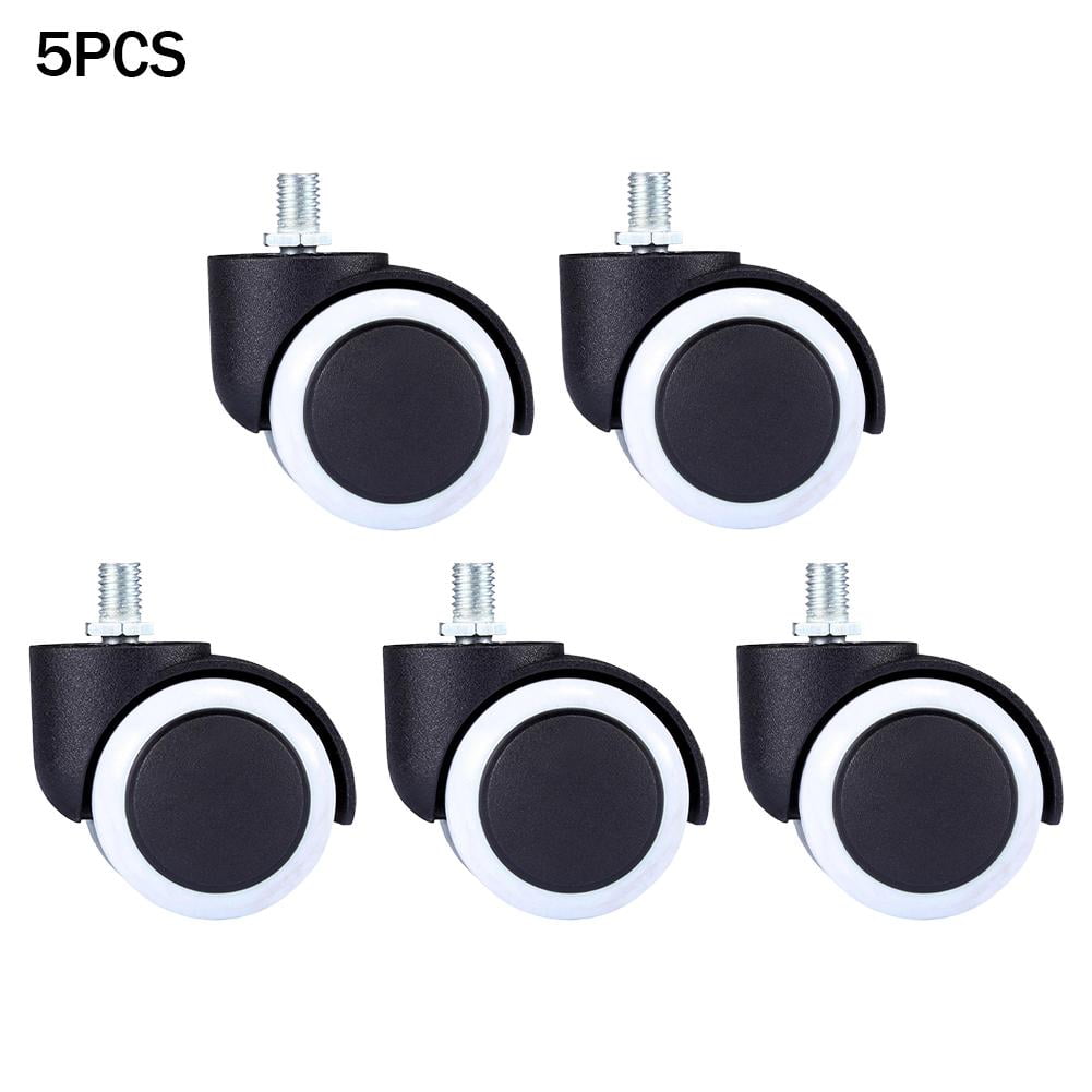Silent Office Chair Castor Wheels, Universal Spring Design, 5PCS Set ...