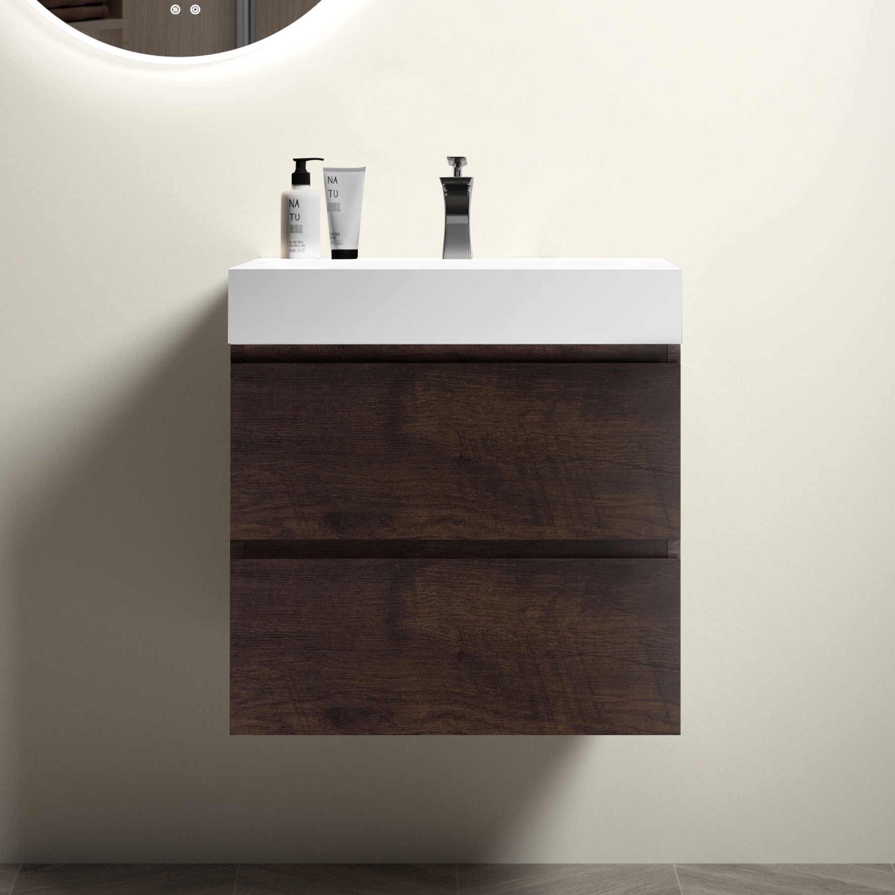 Silent Operation & Glossy White Sink - Peaceful and Luxurious Bathroom ...