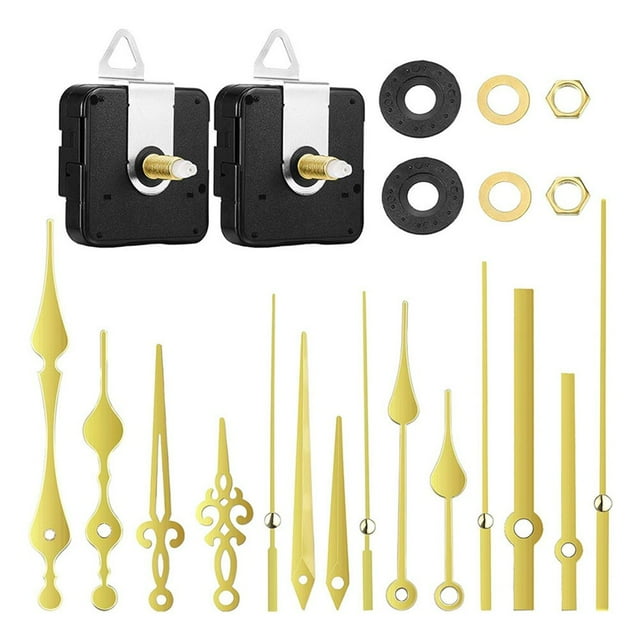 Silent Quartz Clock Mechanism Kit Long Shaft Fluorescence Clock Motor ...