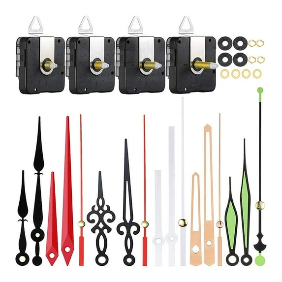 Silent Quartz Clock Movement Kit: Comes With 6 Sets Of Metal Pointer ...