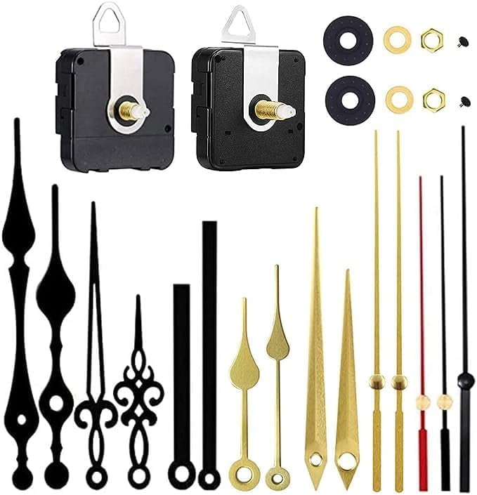 Silent Quartz Clock Movement, Long and Short Shaft Clock Mechanism with ...