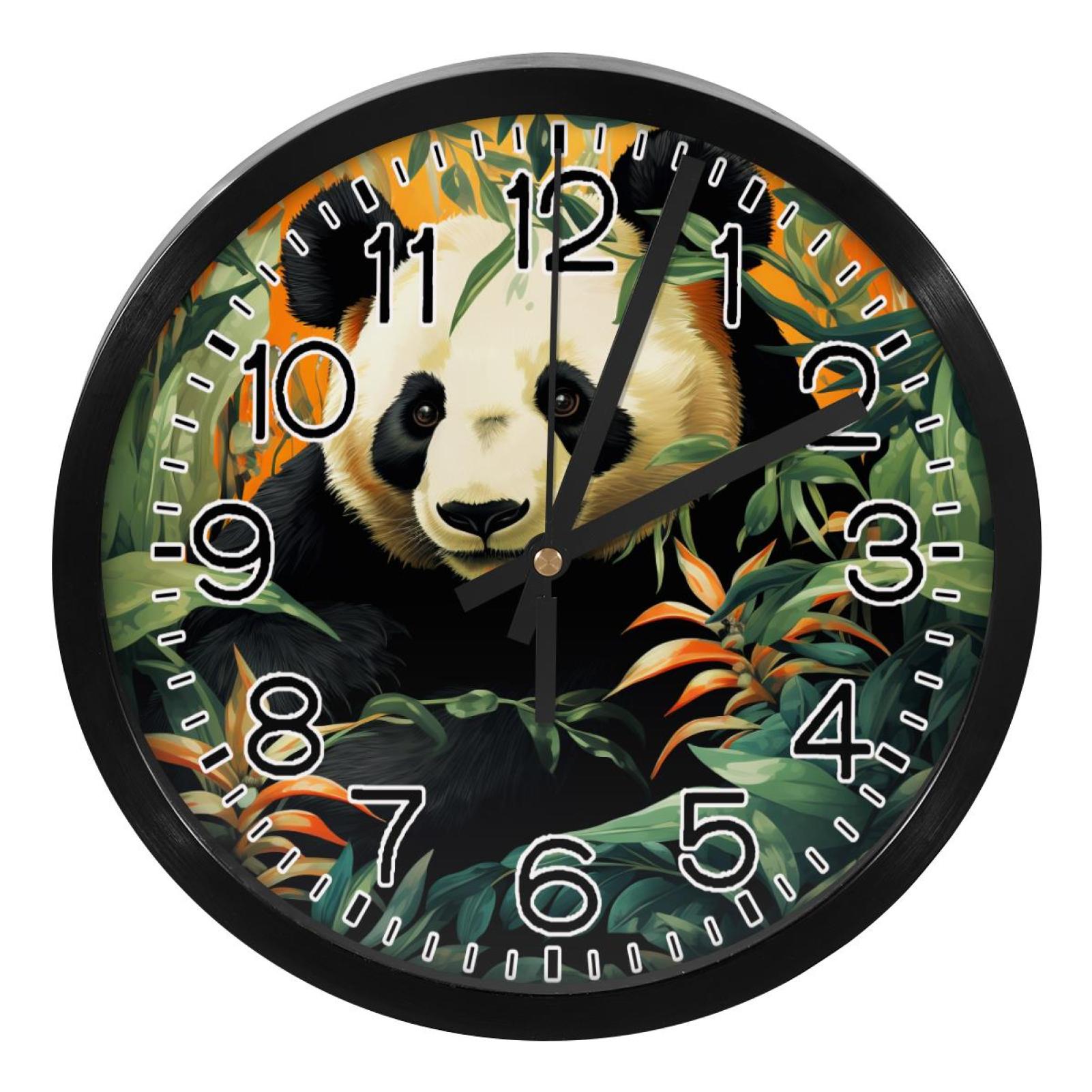 Silent Round Digital Wall Clock 9.8 Inch Easy Read-Battery Operated Non ...