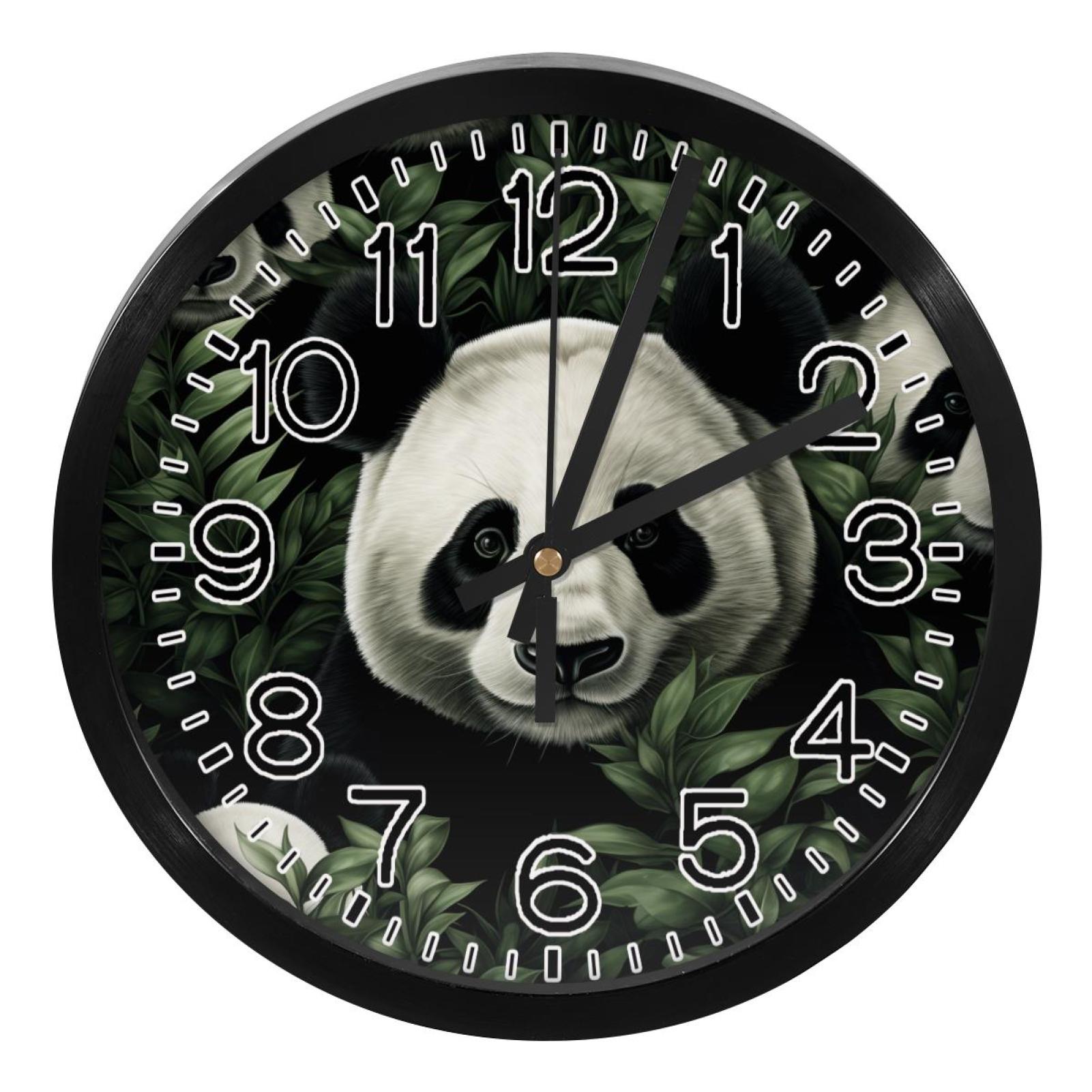 Silent Round Digital Wall Clock 9.8 Inch Easy Read-Battery Operated Non ...