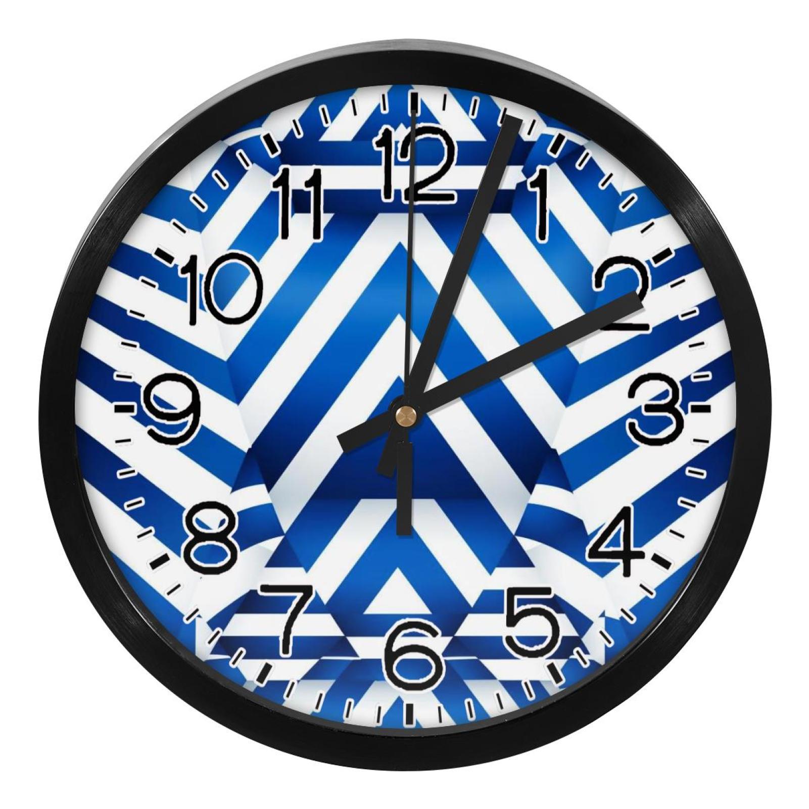 Silent Round Digital Wall Clock Modern Silent Non-Ticking Clock for ...