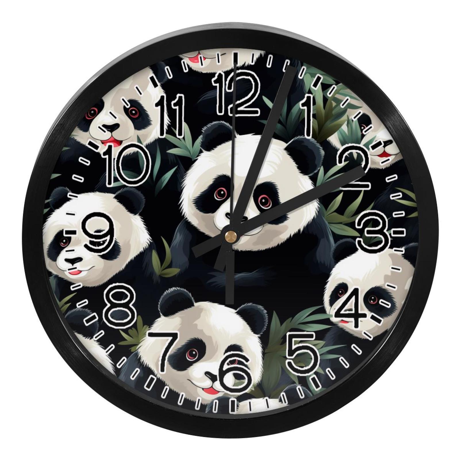 Silent Round Digital Wall Clock Modern Silent Non-Ticking Clock for ...