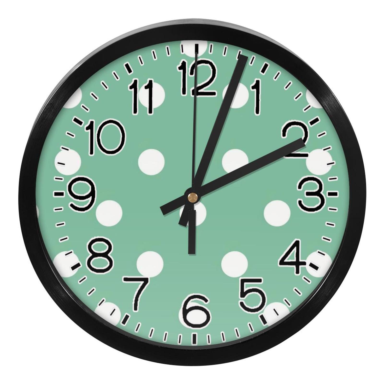 Silent Round Digital Wall Clock Modern Silent Non-Ticking Clock for ...