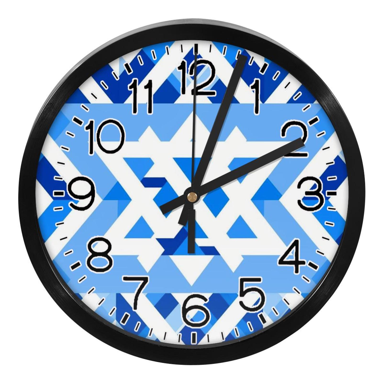 Silent Round Digital Wall Clock Modern Silent Non-Ticking Clock for ...