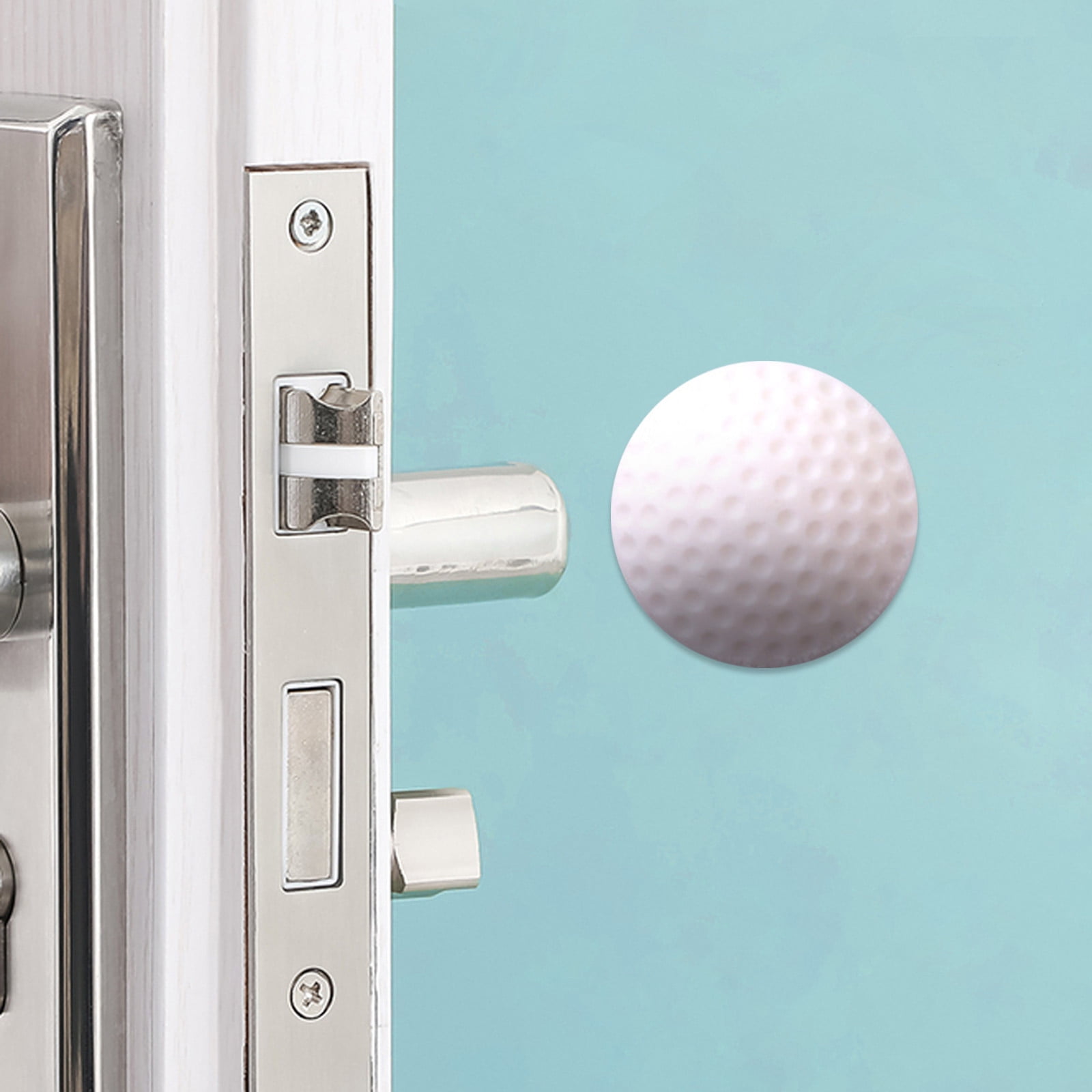 Silent Rubber Door Bumper, Wall Impact Guard, Thickened Handle ...