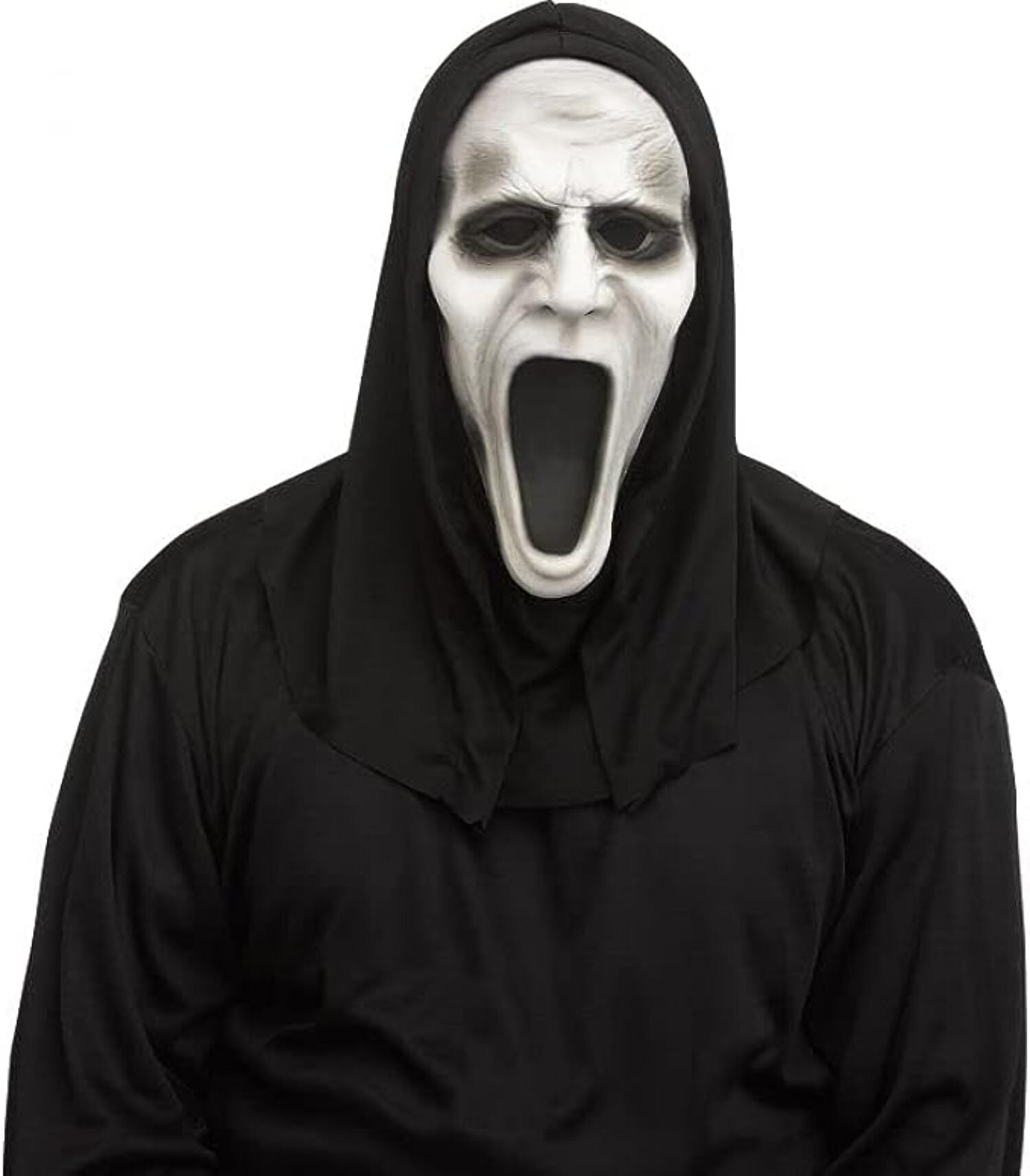 Fun World Silent Screamer Ghost Face PVC Character Costume Mask ...
